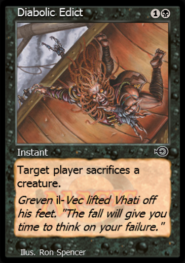 Free Style MTG - Magic Online Promotional - Diabolic Edict